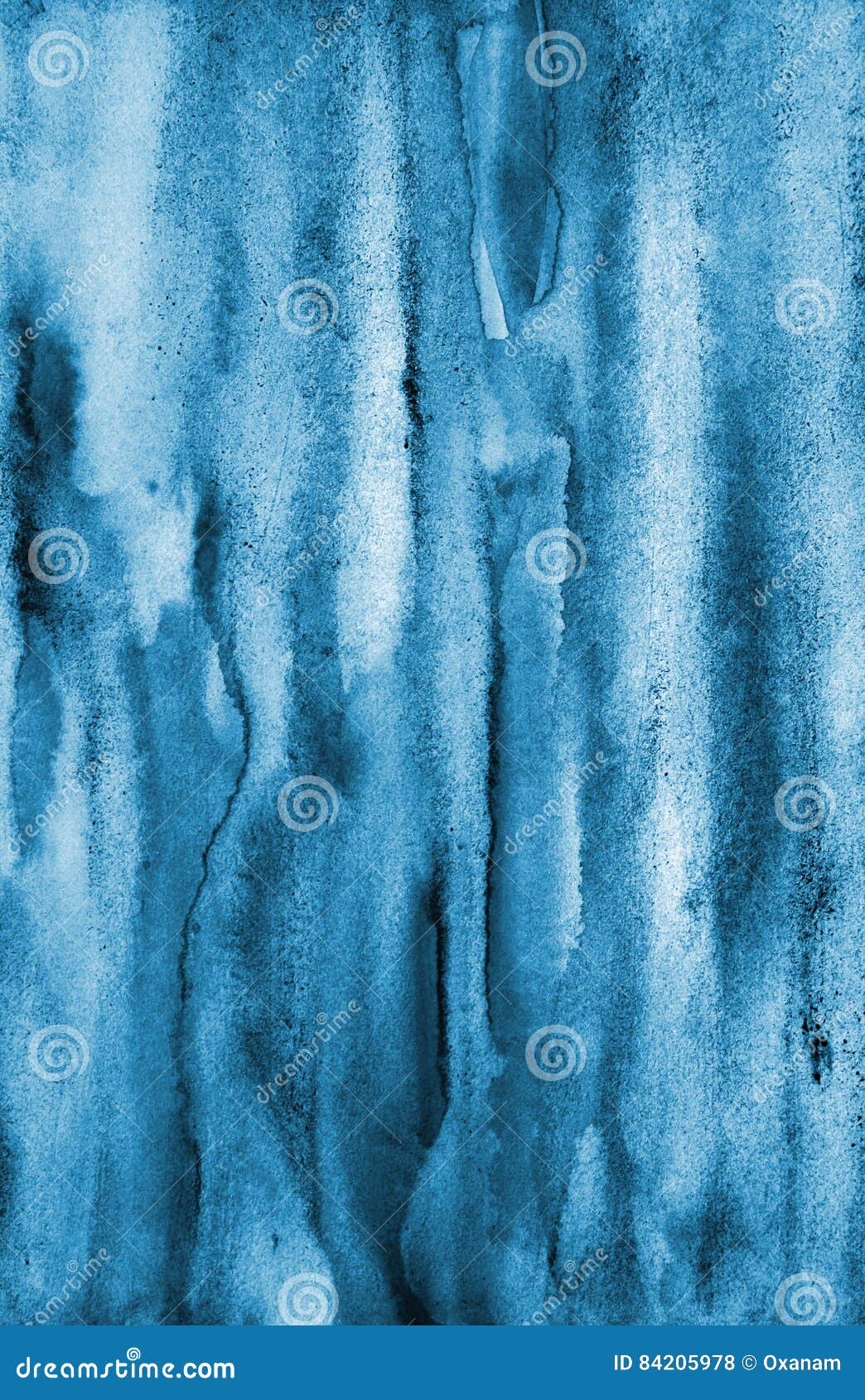 Abstract Blue Watercolor on Paper Texture As Background Stock Photo ...