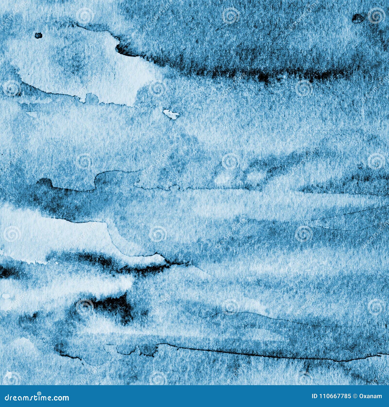 Abstract Blue Watercolor on Paper Texture As Background Design Stock ...