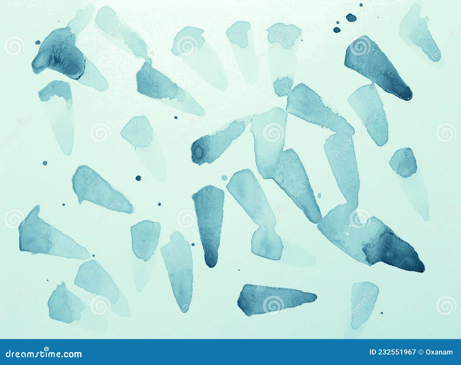 Abstract Blue Watercolor on Paper Texture As Background Design Stock ...