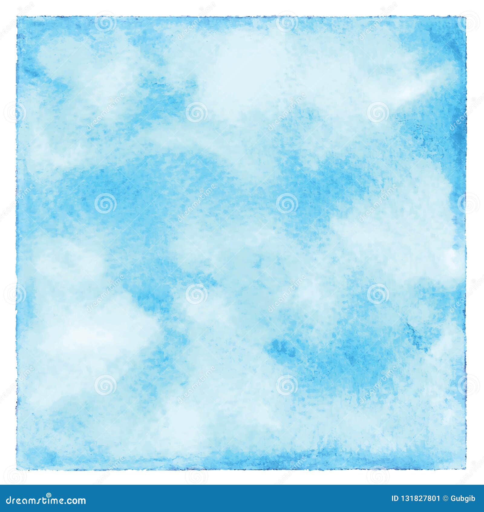 Abstract Blue Watercolor on White Background Stock Illustration ...