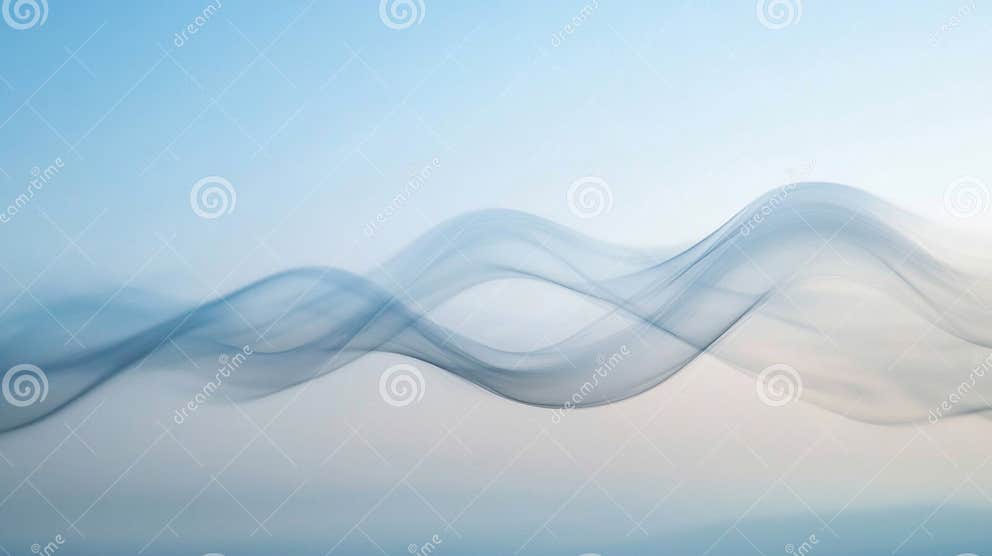 Abstract Blue Wave Abstract Art Illustration Stock Illustration ...