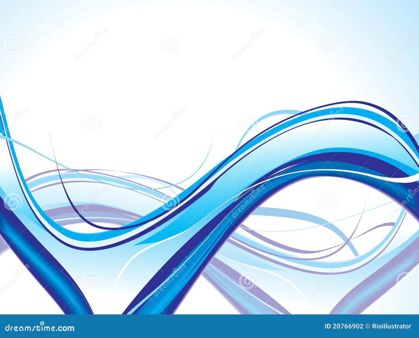 Abstract Blue Wave Background Stock Vector - Illustration of ...