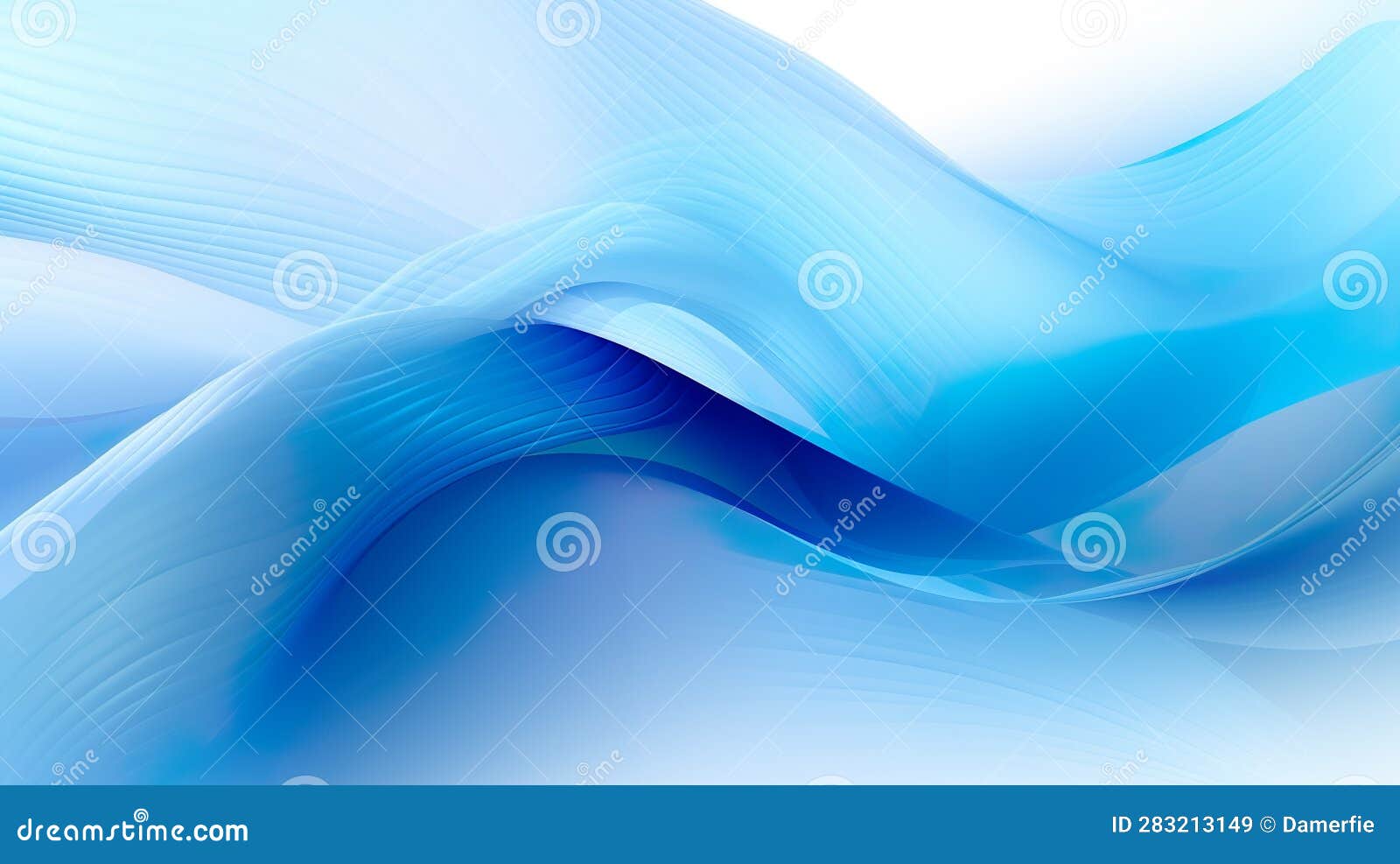 Abstract Blue Wave Background Aesthetic Marvelous Scenery Design Stock ...