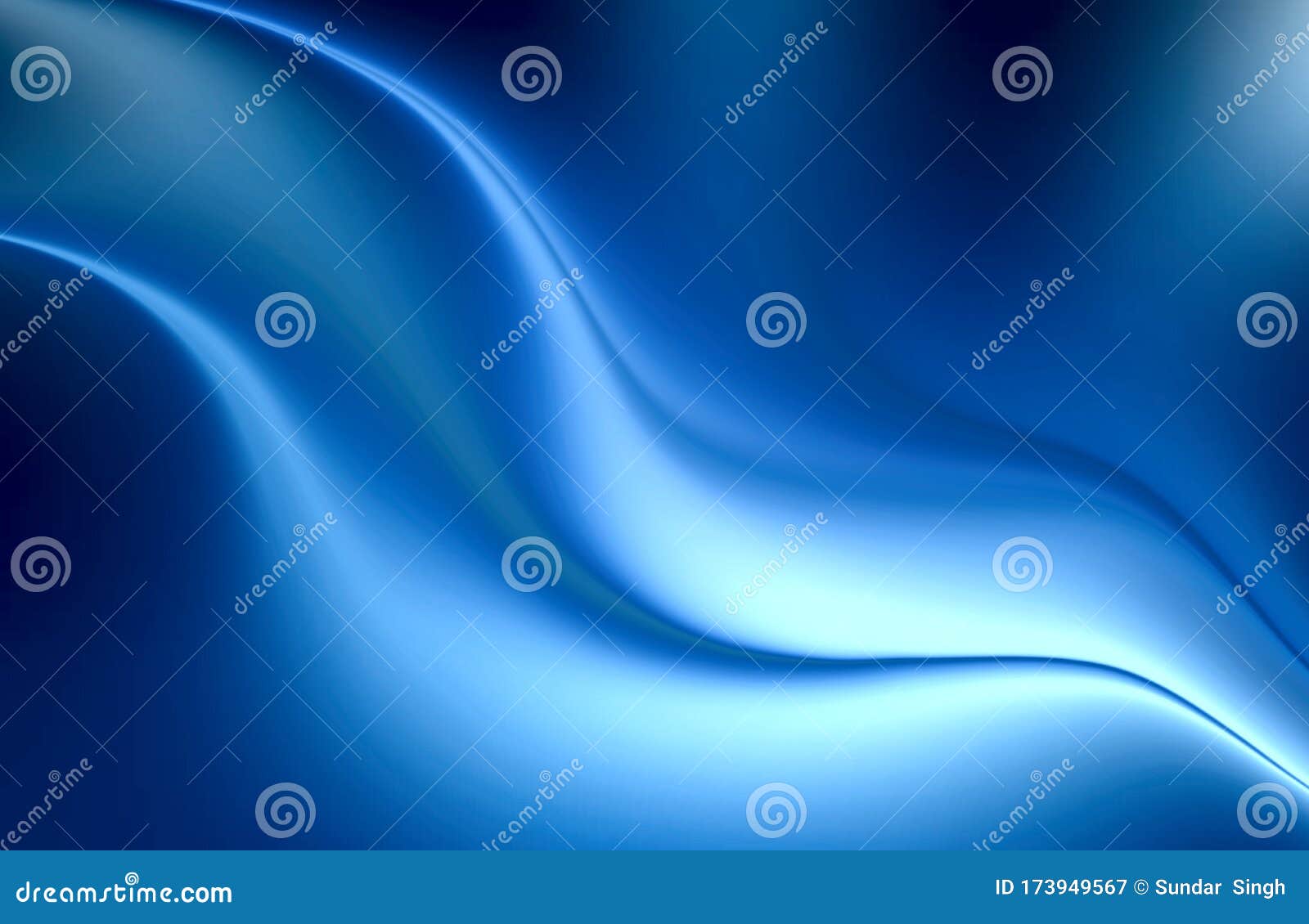 Abstract Blue Wavy Background. Stock Illustration - Illustration of ...