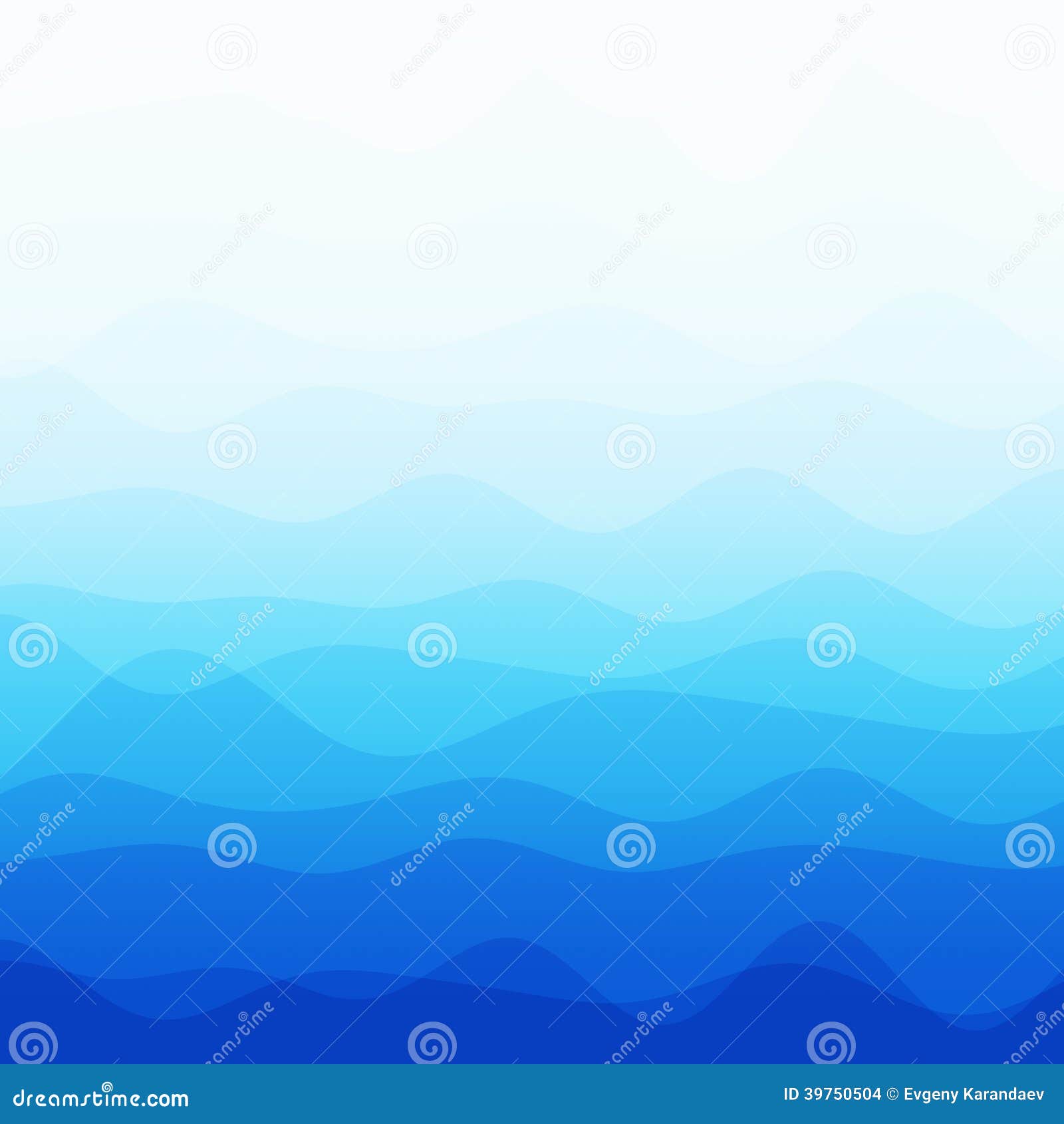 Abstract Blue Wave Background Stock Illustration - Illustration of ...