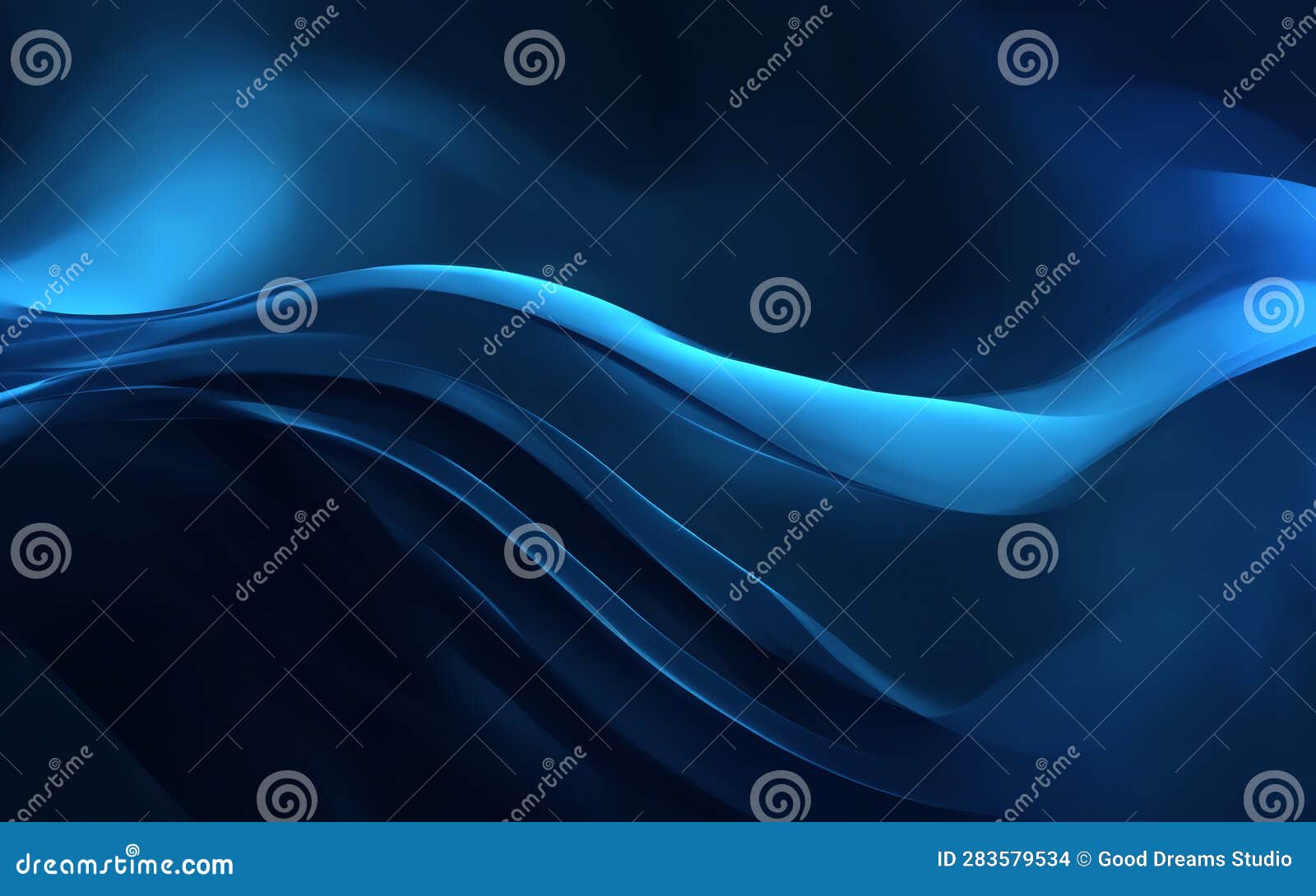 Abstract Modern Blue-wave Design for Business Backgrounds. Stock ...