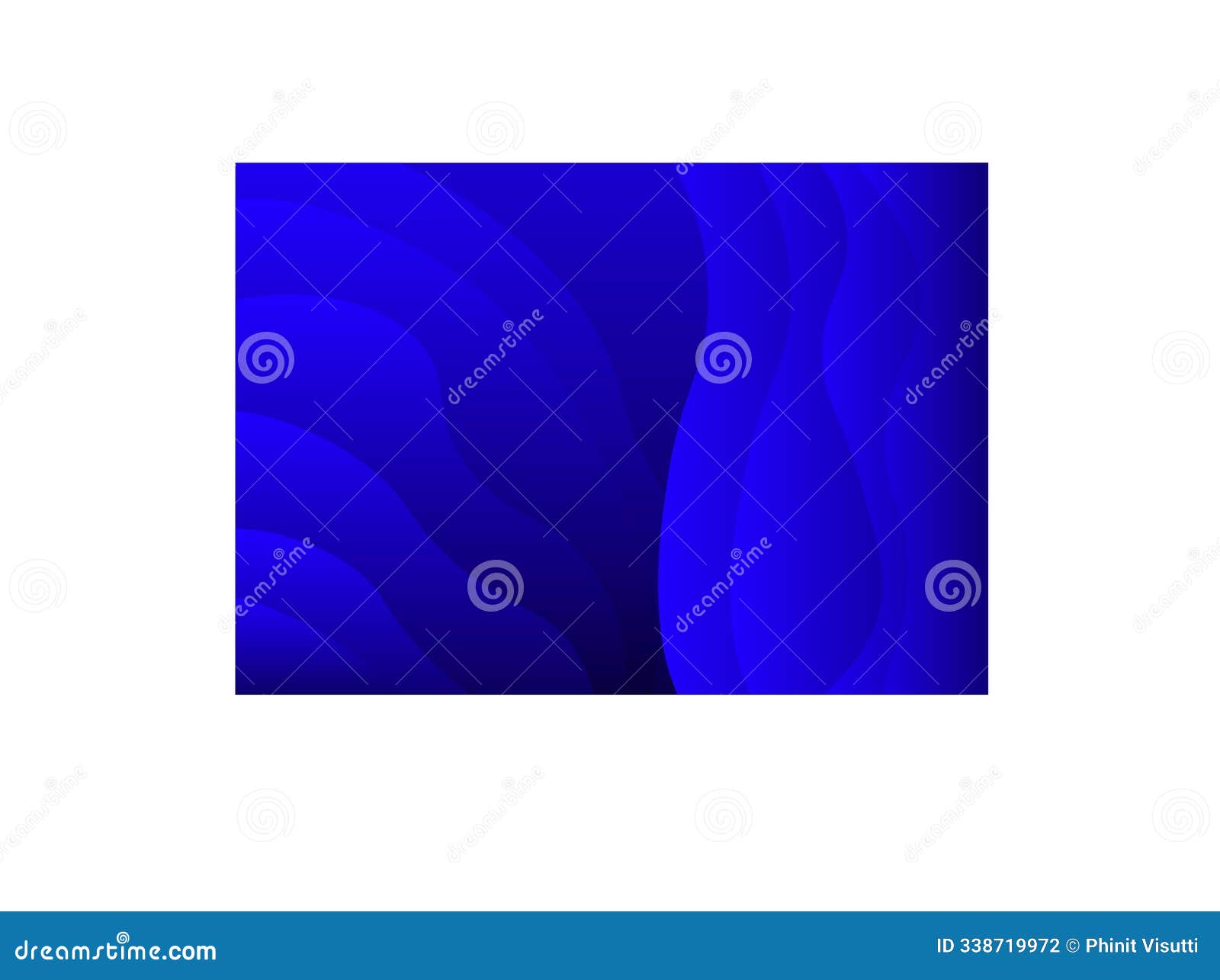 Abstract Blue Wave Background. Modern Dynamic Wave Background. Flowing ...