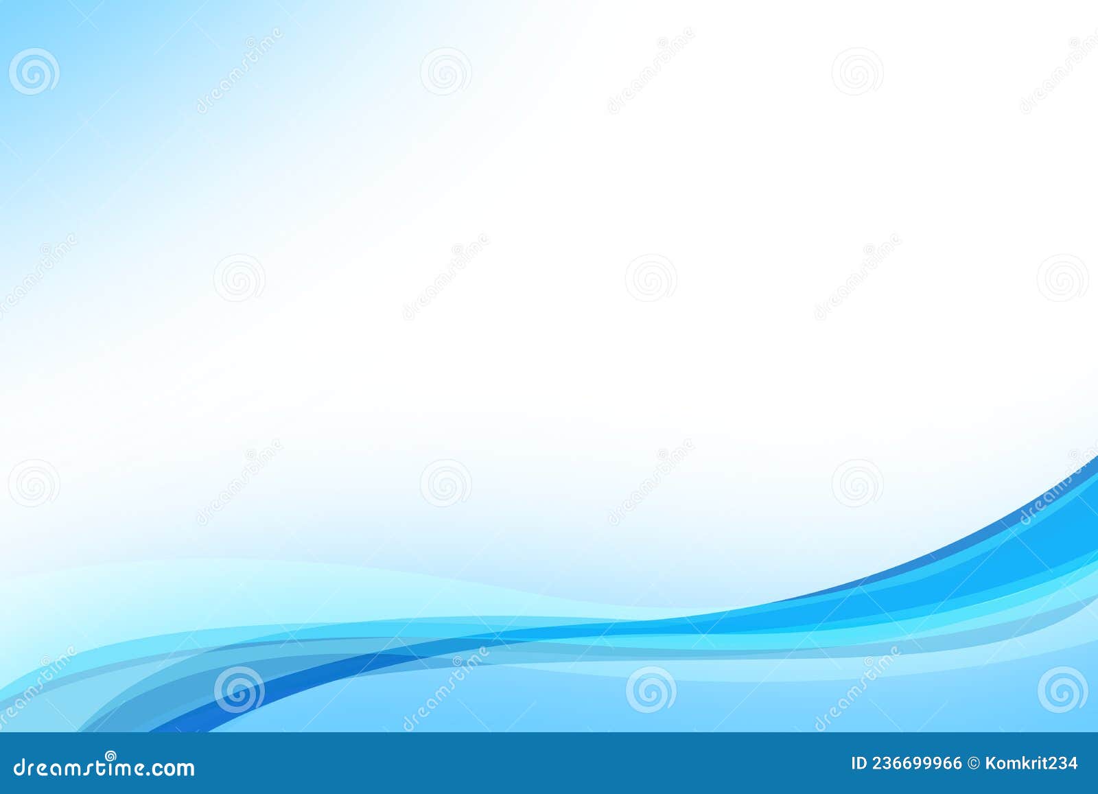 Abstract Blue Wave Background Template Stock Illustration ...