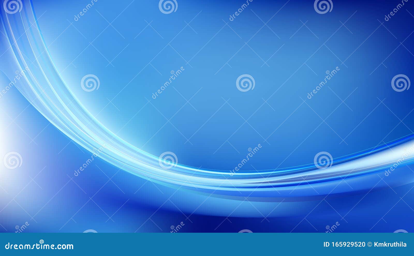 Abstract Blue Wave Background Template Graphic Stock Vector ...