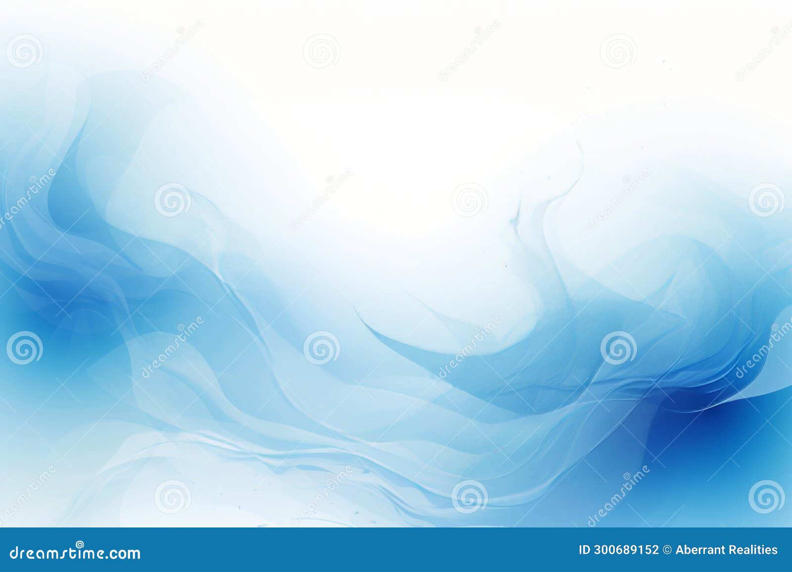 Abstract Blue Wave Background with White Space for Text Stock ...