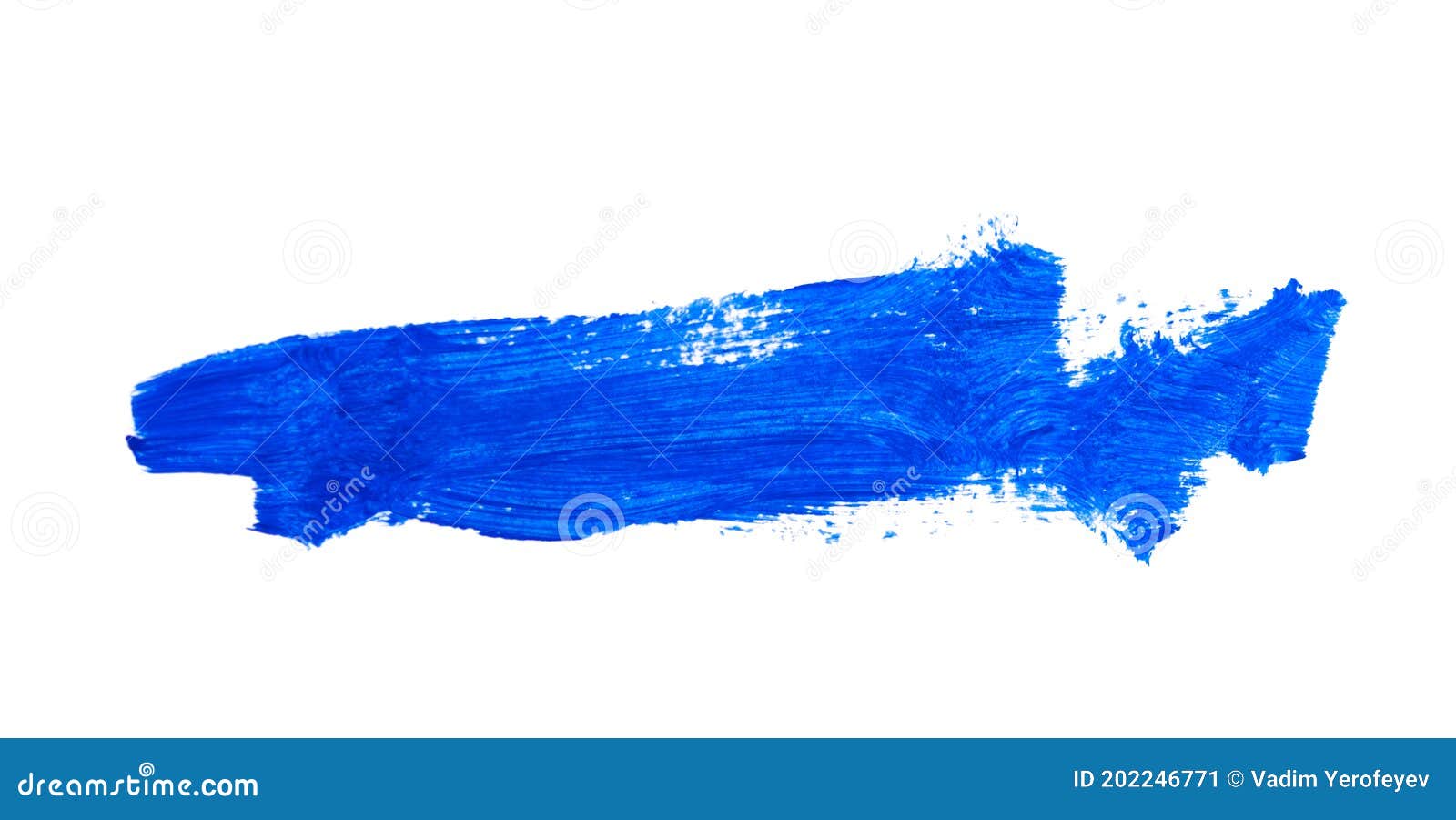 Abstract Blue Wave Brush Stroke Isolated on White Background Stock ...