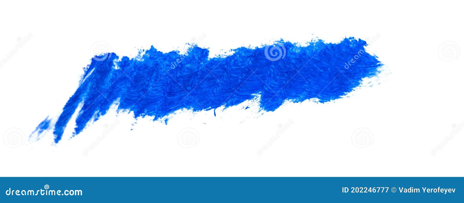 Abstract Blue Wave Brush Stroke Isolated on White Background Stock ...