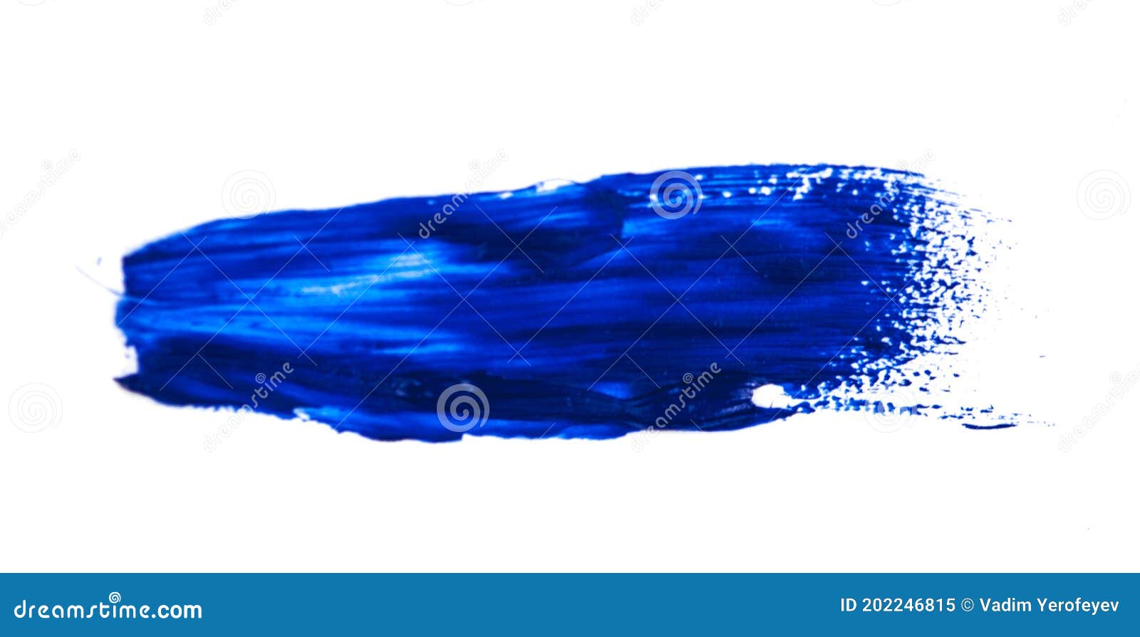 Abstract Blue Wave Brush Stroke Isolated on White Background Stock ...