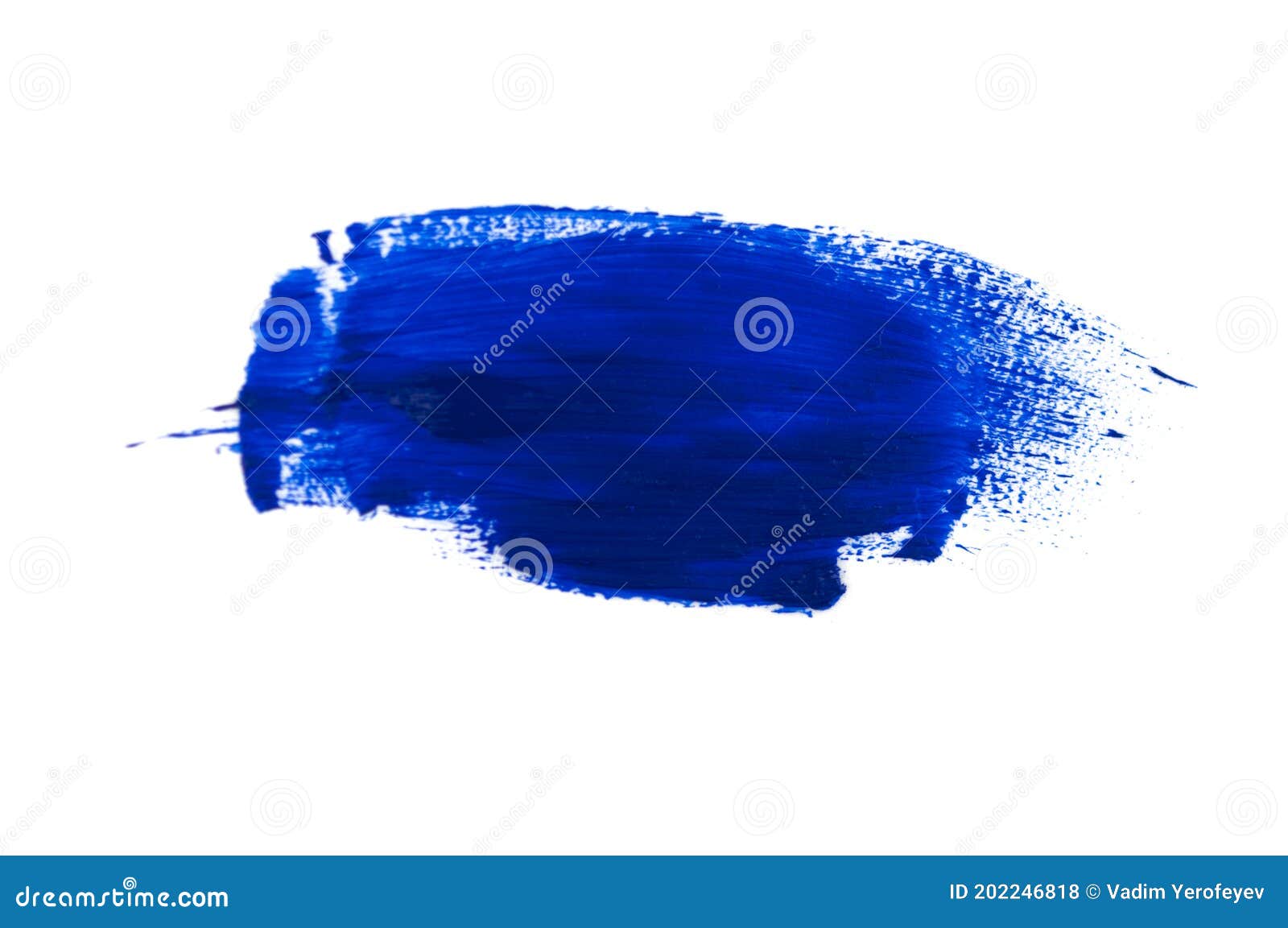 Abstract Blue Wave Brush Stroke Isolated on White Background Stock ...