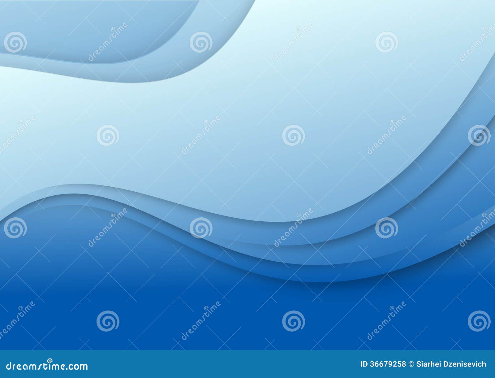 Abstract Blue Wave - 3d Effect Stock Vector - Illustration of business ...