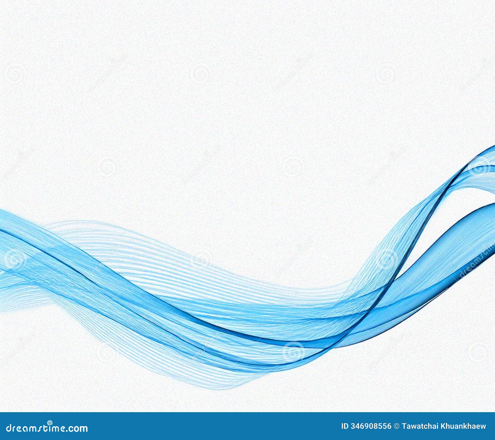 Abstract Blue Wave Design on a White Backdrop. Premium Wave Background ...
