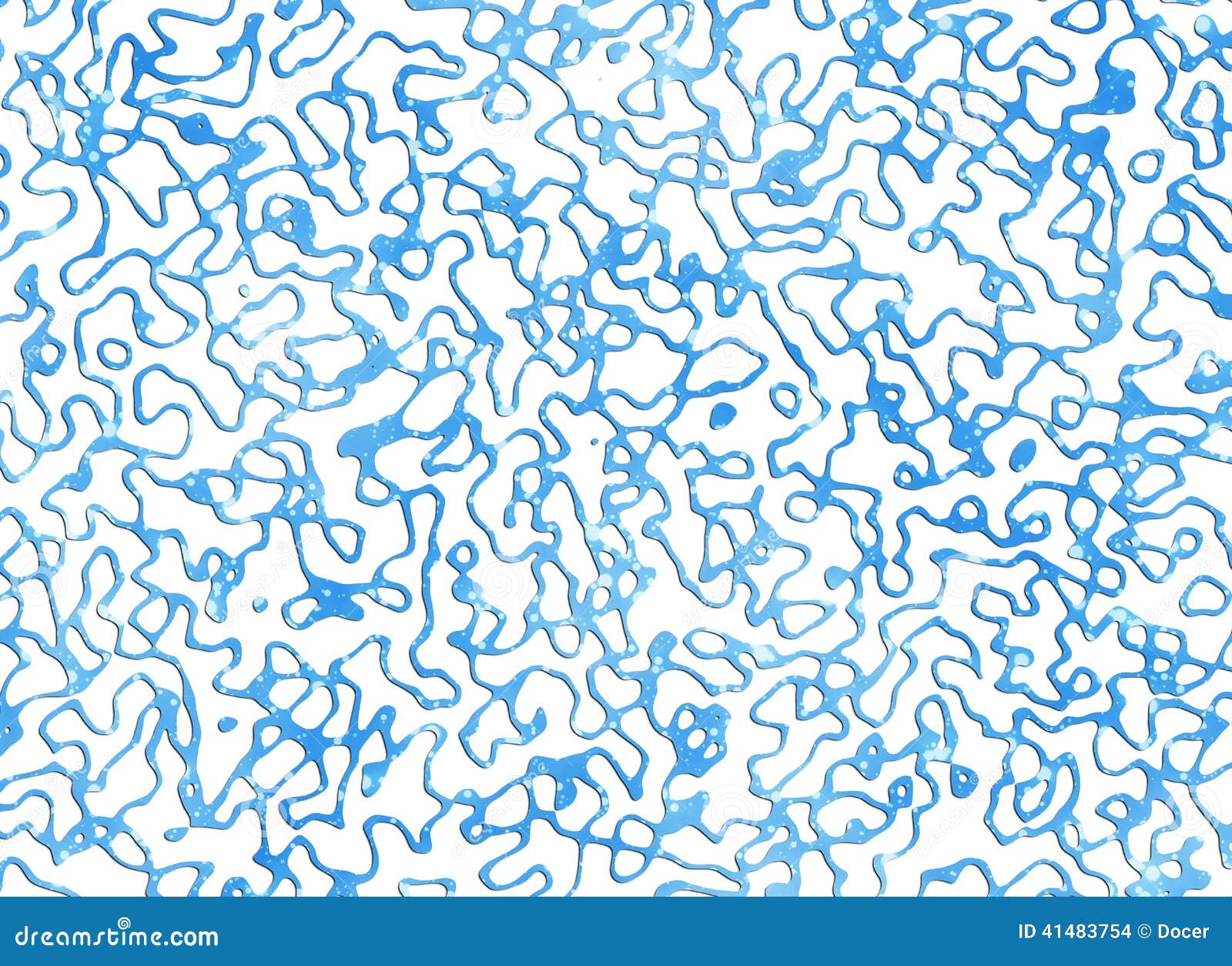 Abstract Blue Wave Distort Shapes on White Backgrounds Stock ...