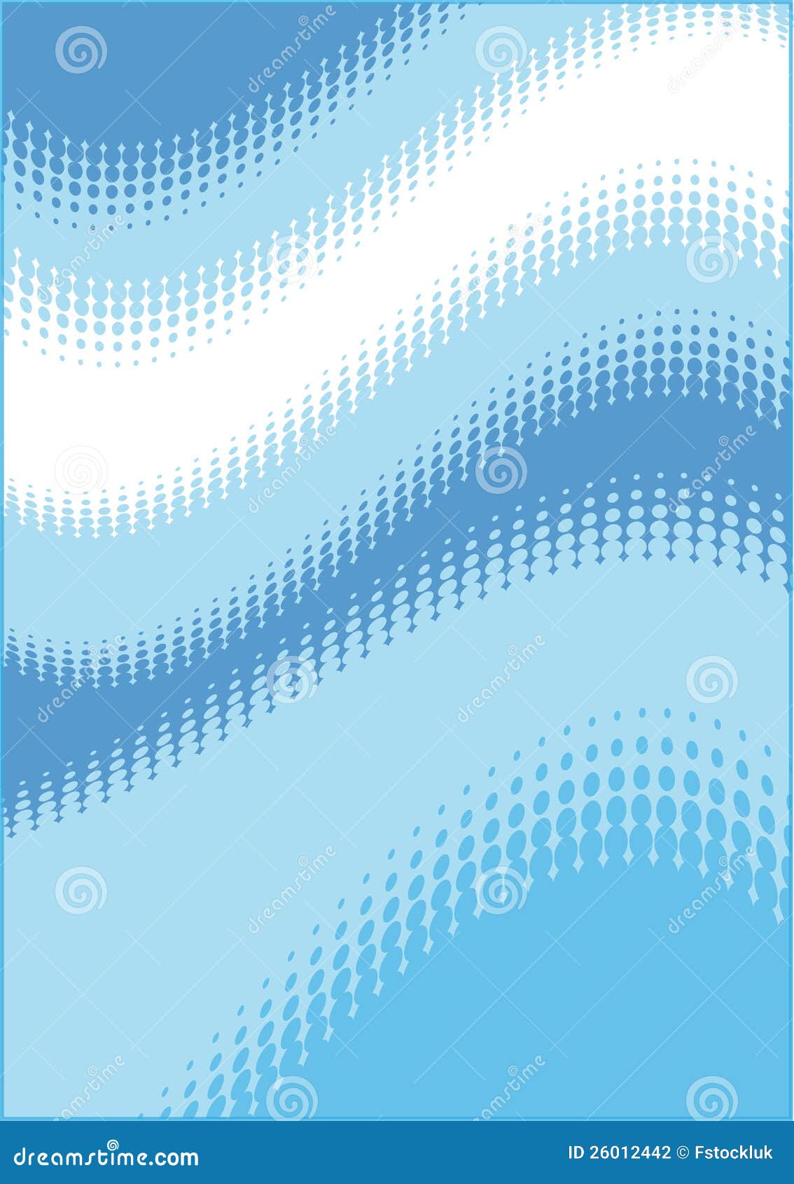 Abstract Blue Wave Dot Background Stock Vector - Illustration of ...