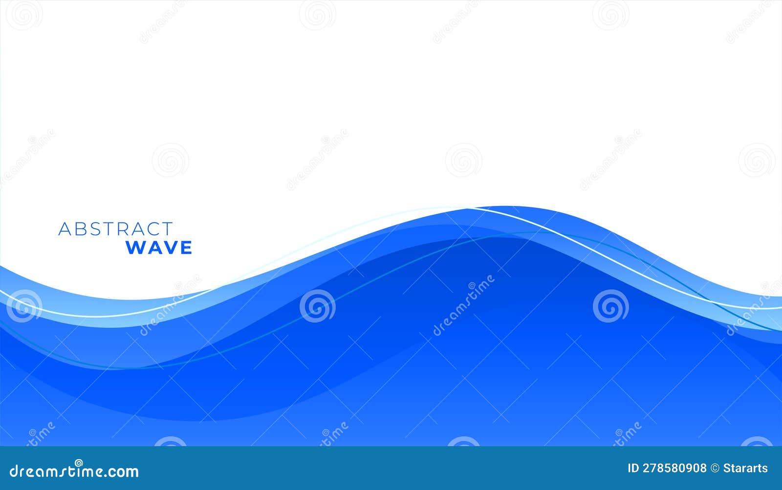 Abstract Blue Wave with Dynamic Curls and Flowing Motion Background ...