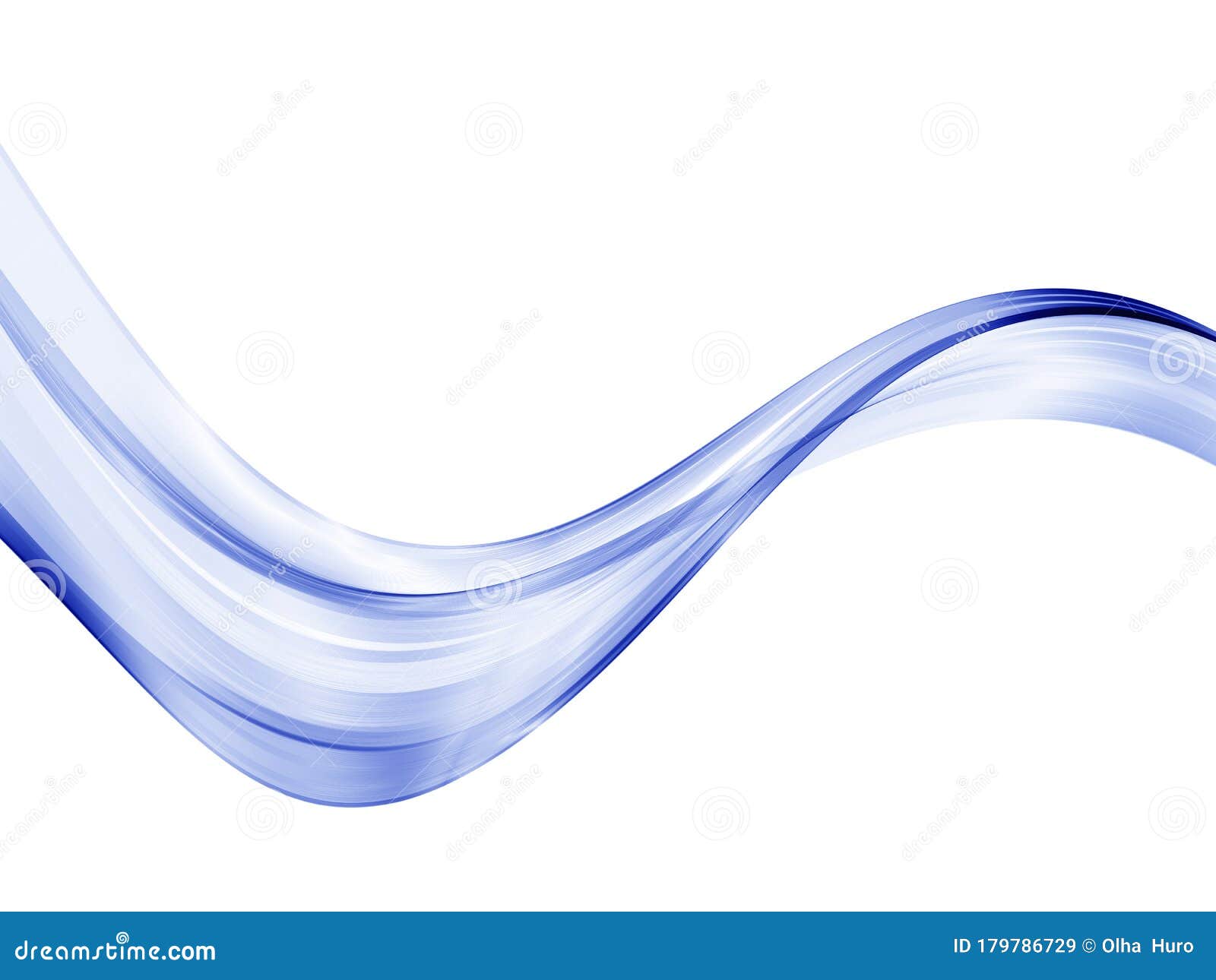 Abstract Blue Wave Flow. Design Element for a Website, Cover, Flyer ...