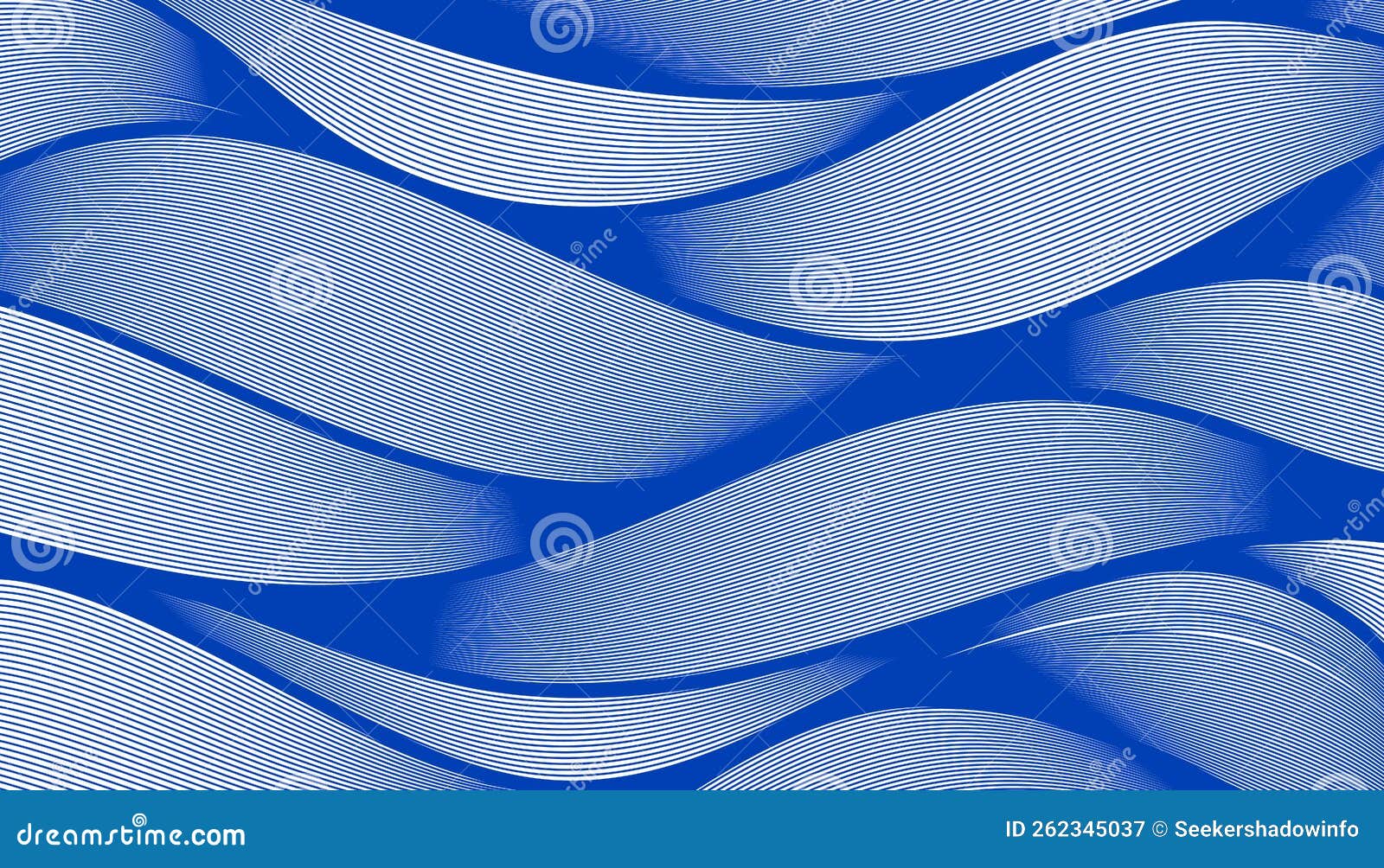 Abstract Blue Wave Line Pattern Background. Japanese Style Concept ...