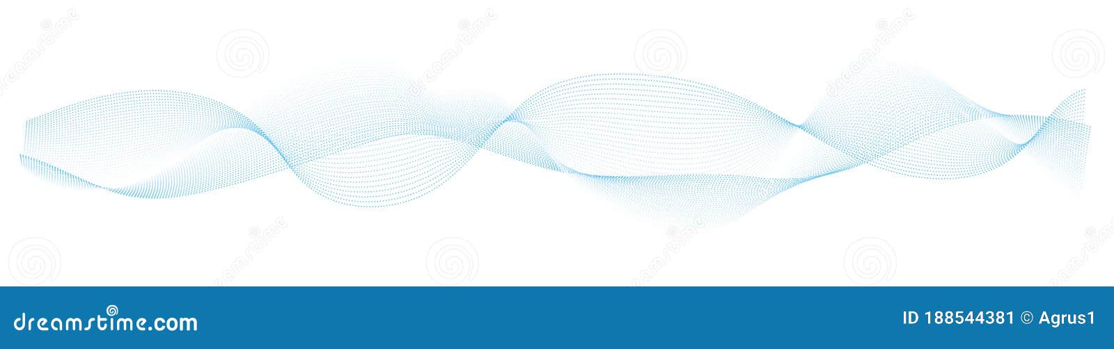 Abstract Blue Wave Lines on White Background Stock Vector ...