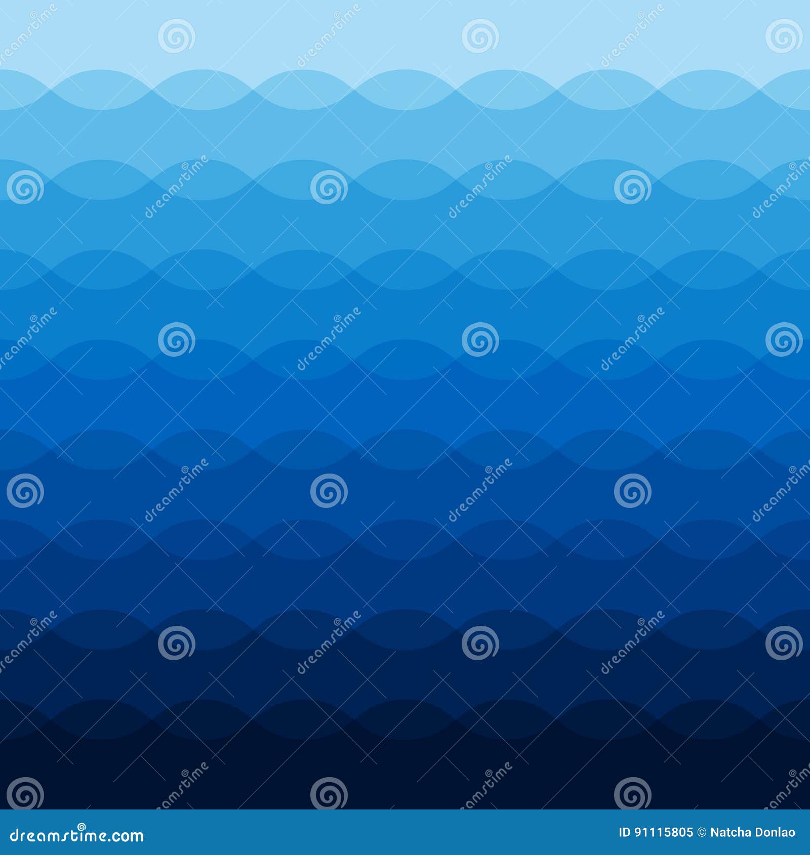 Abstract Blue Wave Pattern Background Stock Illustration - Illustration ...
