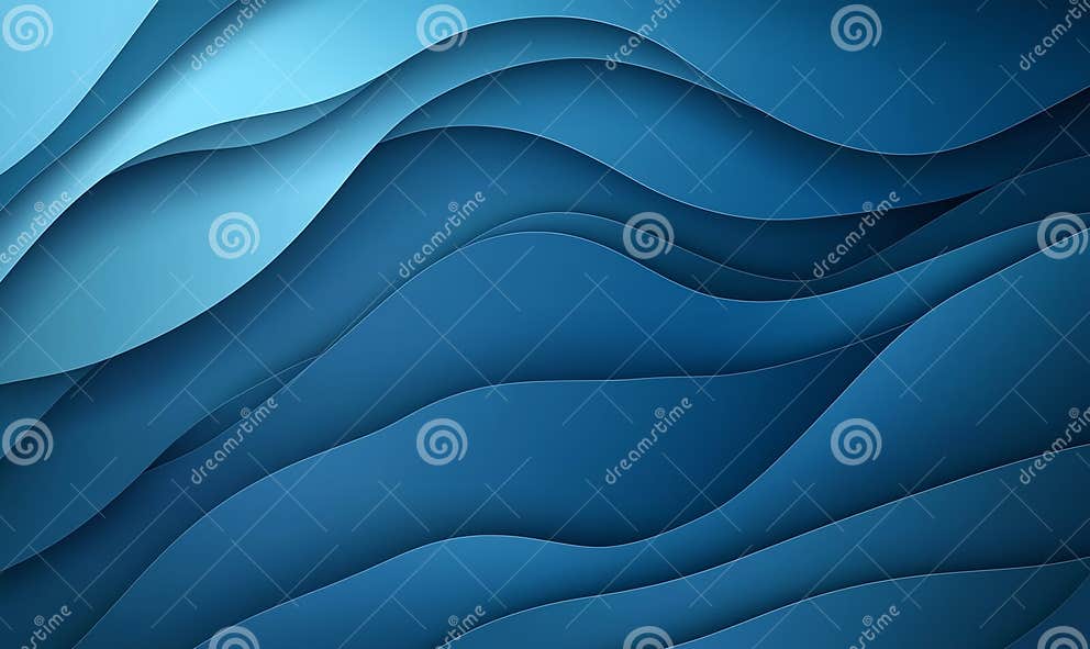 Abstract Blue Wave Pattern Creating a Soothing Visual Effect Perfect ...
