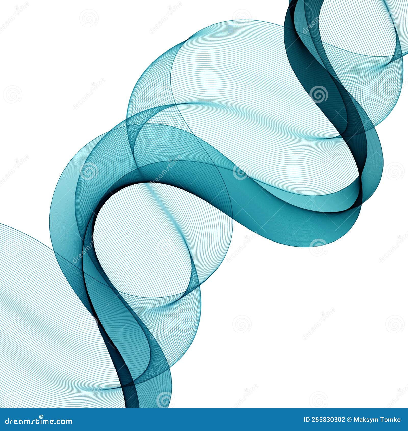 Abstract Blue Wave. Wave Pattern. Vector Background. Eps 10 Stock ...