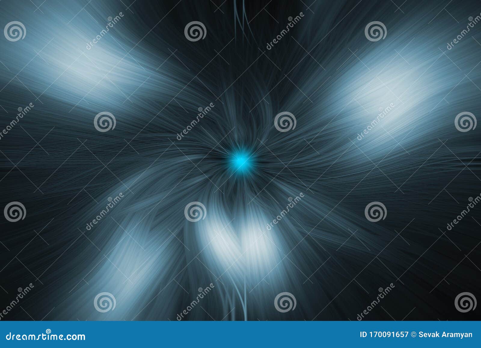 Abstract Blue Wave Zoom Background Stock Illustration - Illustration of ...