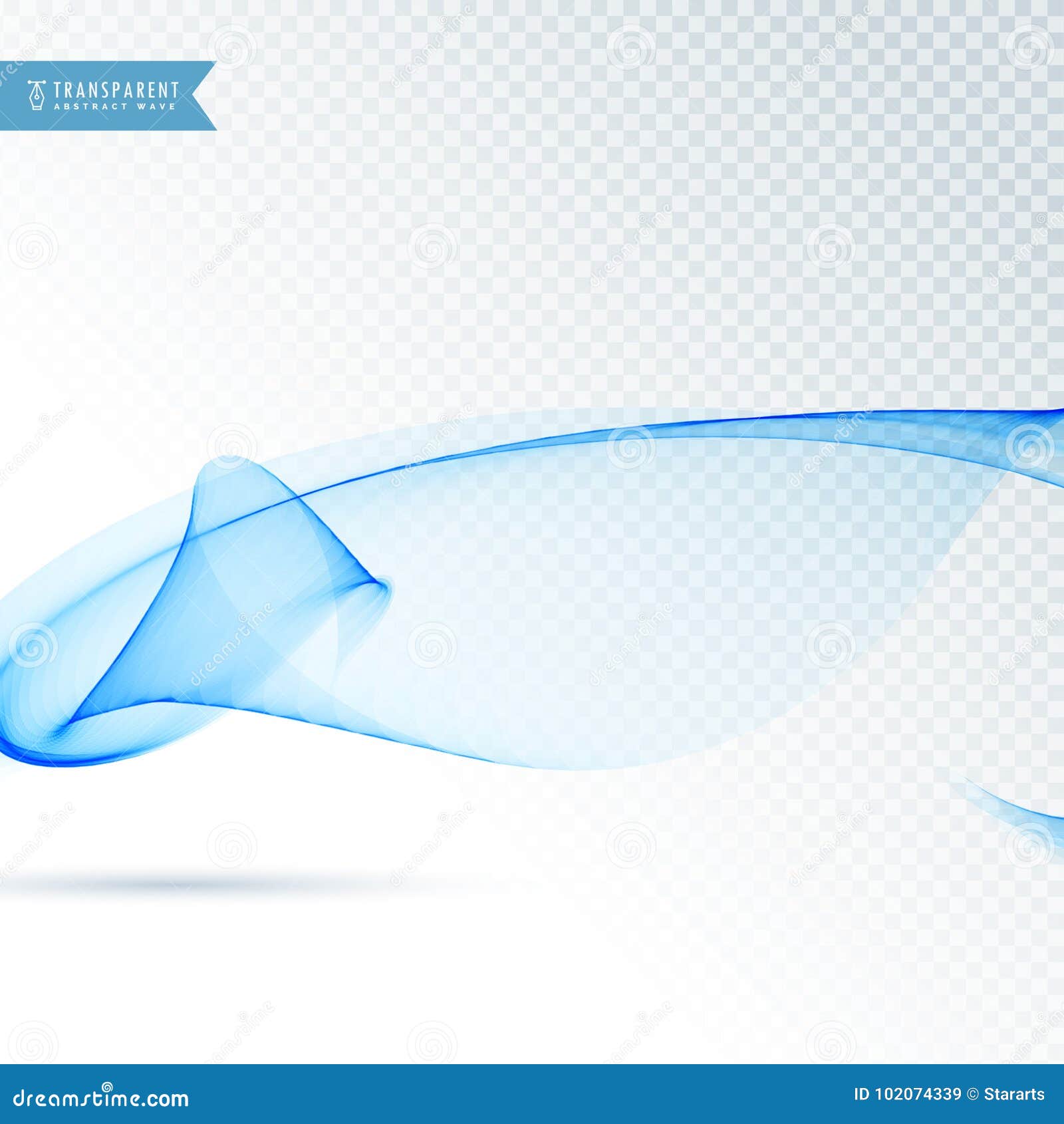 Abstract Blue Wave Presentation Background Stock Vector - Illustration ...