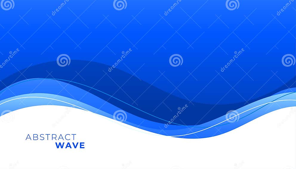 Abstract Blue Wave Shape with Curvy and Stripe Layout Background Stock ...