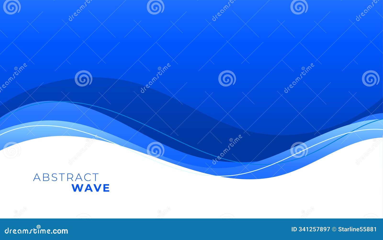 Abstract Blue Wave Shape with Curvy and Stripe Layout Background Stock ...
