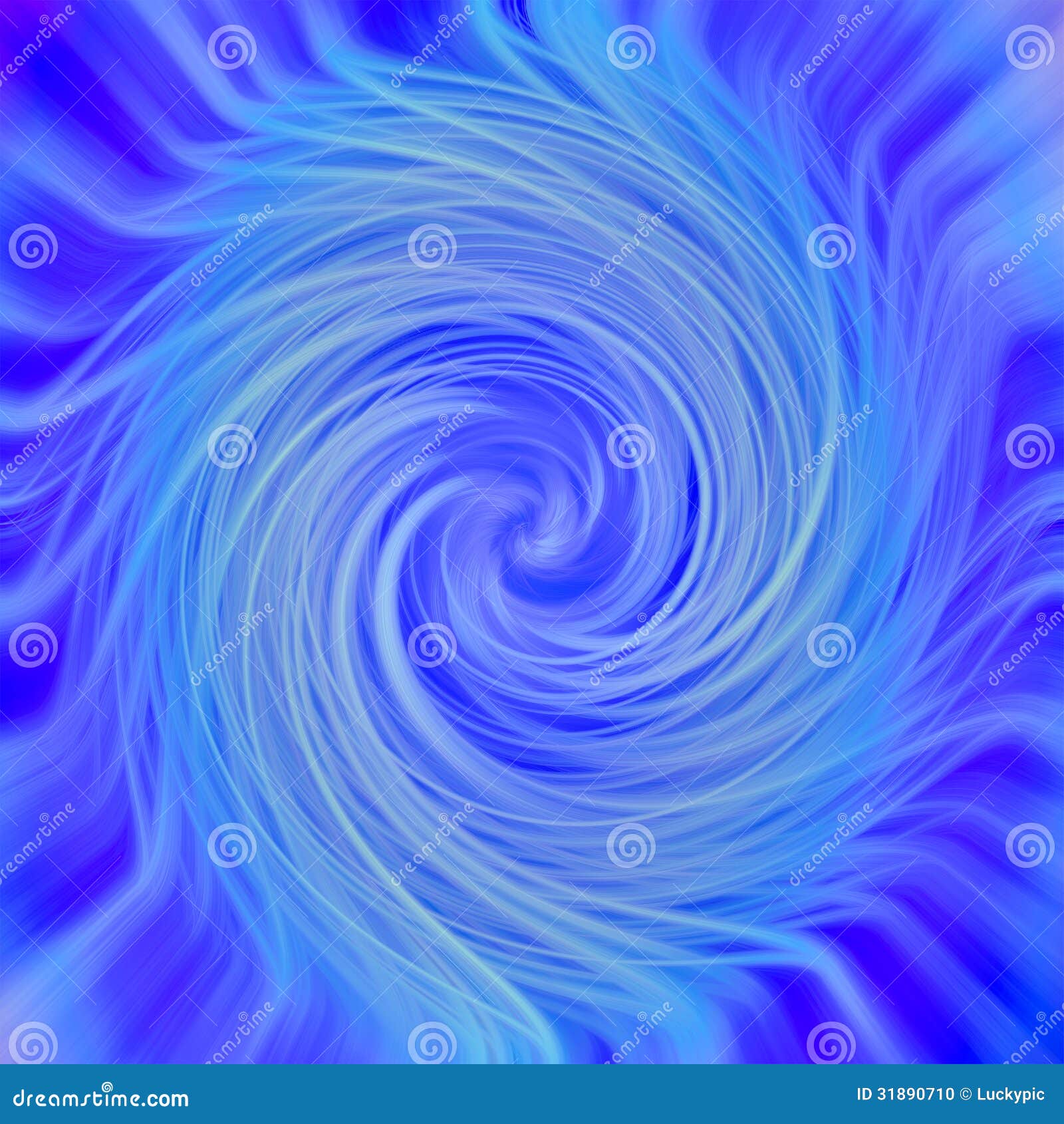 Abstract Blue Wave Spectrum for Background Stock Illustration ...