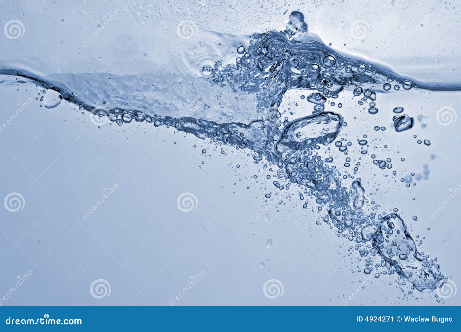 Abstract Blue Wave Splash Background Stock Image - Image of blur ...
