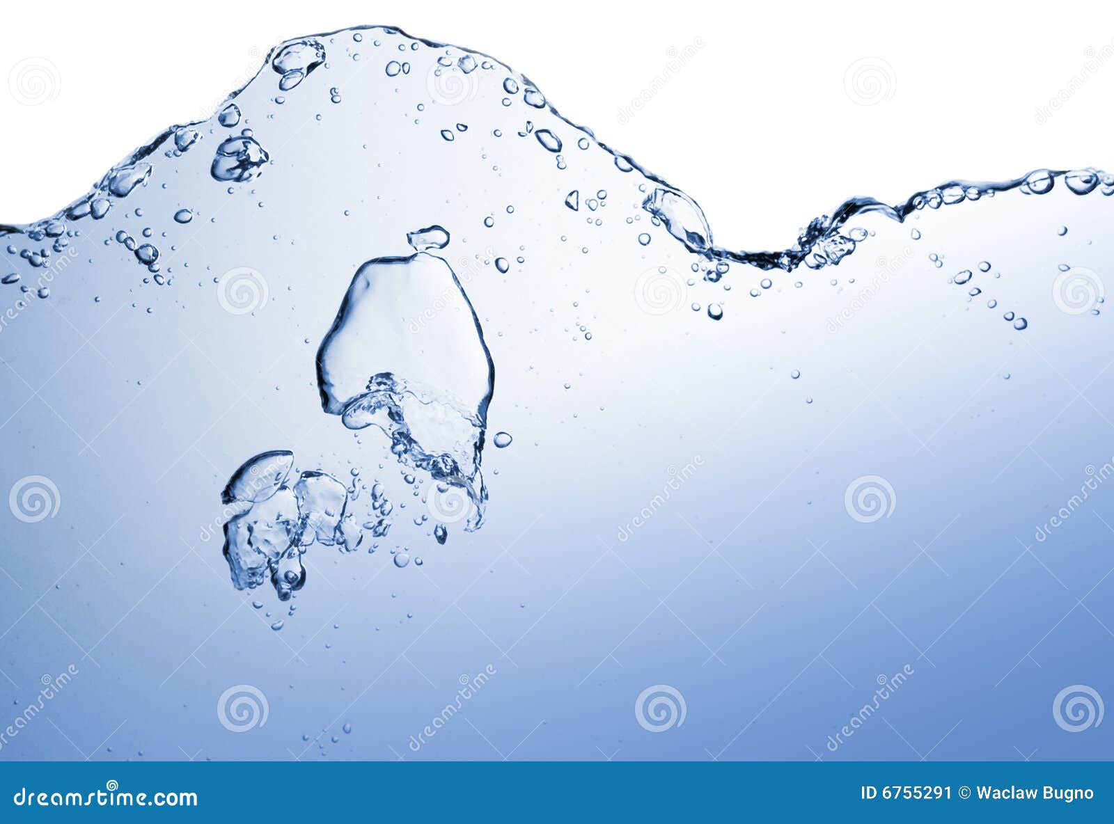 Abstract Blue Wave Splash Background Stock Image - Image of pattern ...