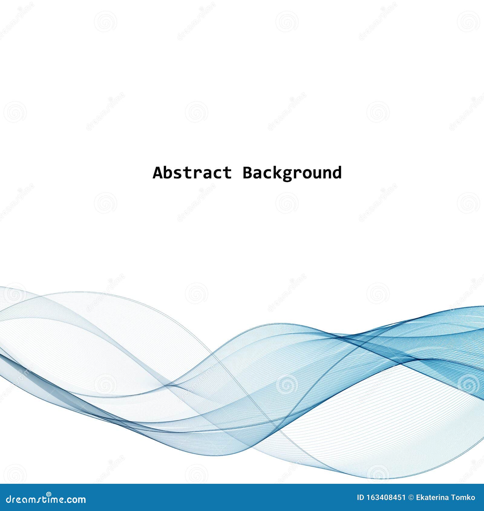Abstract Blue Wave. Template for Advertising, Presentation Template ...