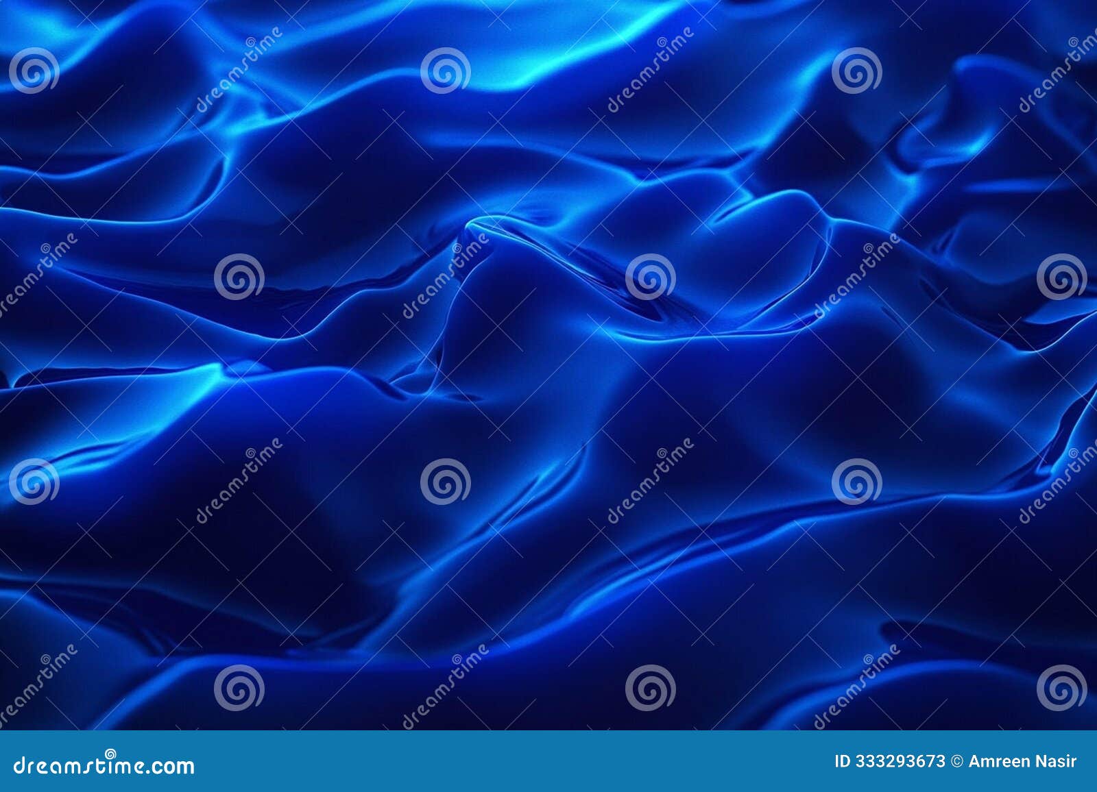 Abstract Blue Wave Texture, Fluid Fabric Flow, Vibrant Liquid Surface ...