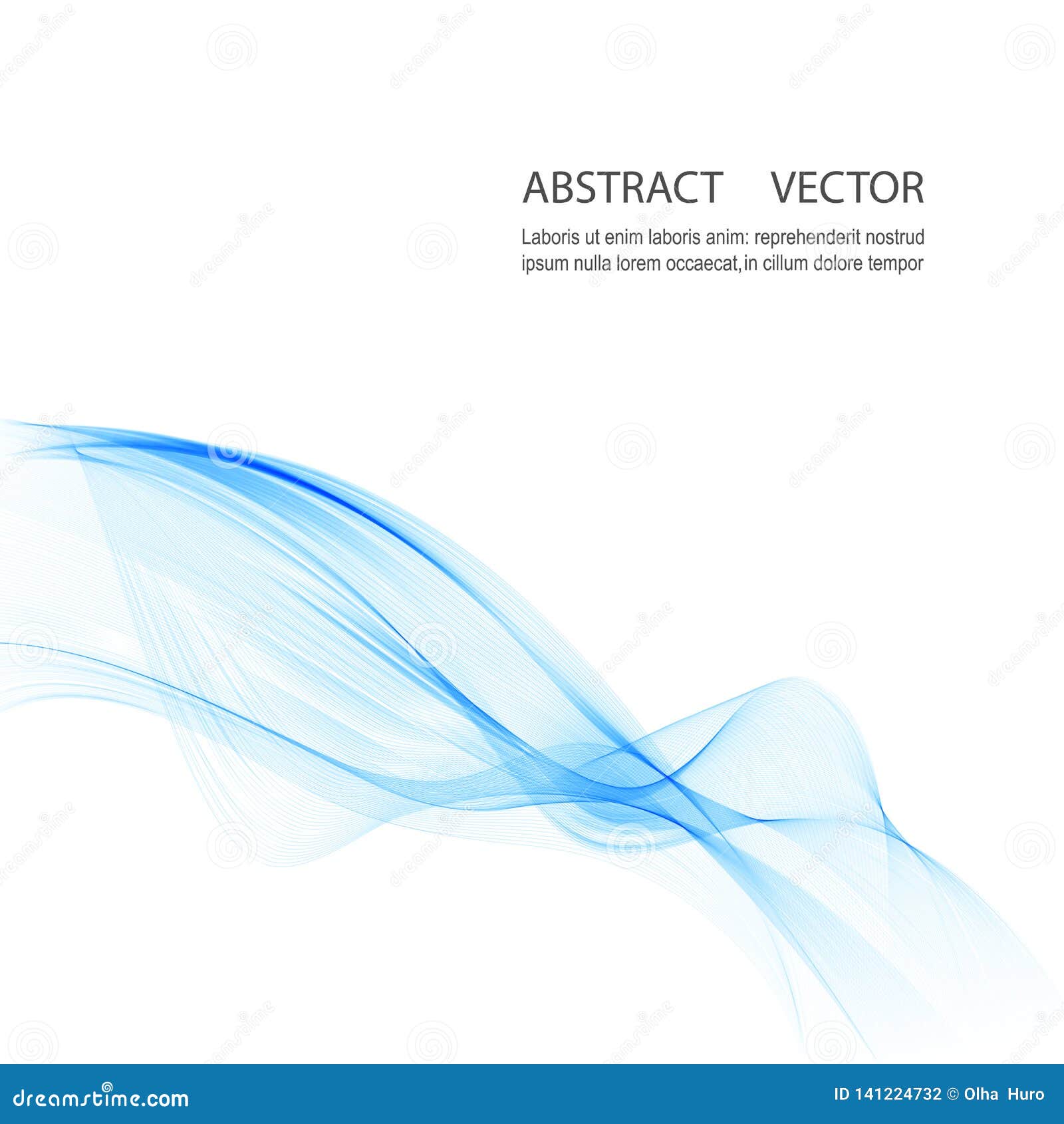 Abstract Blue Wave Vector Background for Brochure, Website, Flyer ...