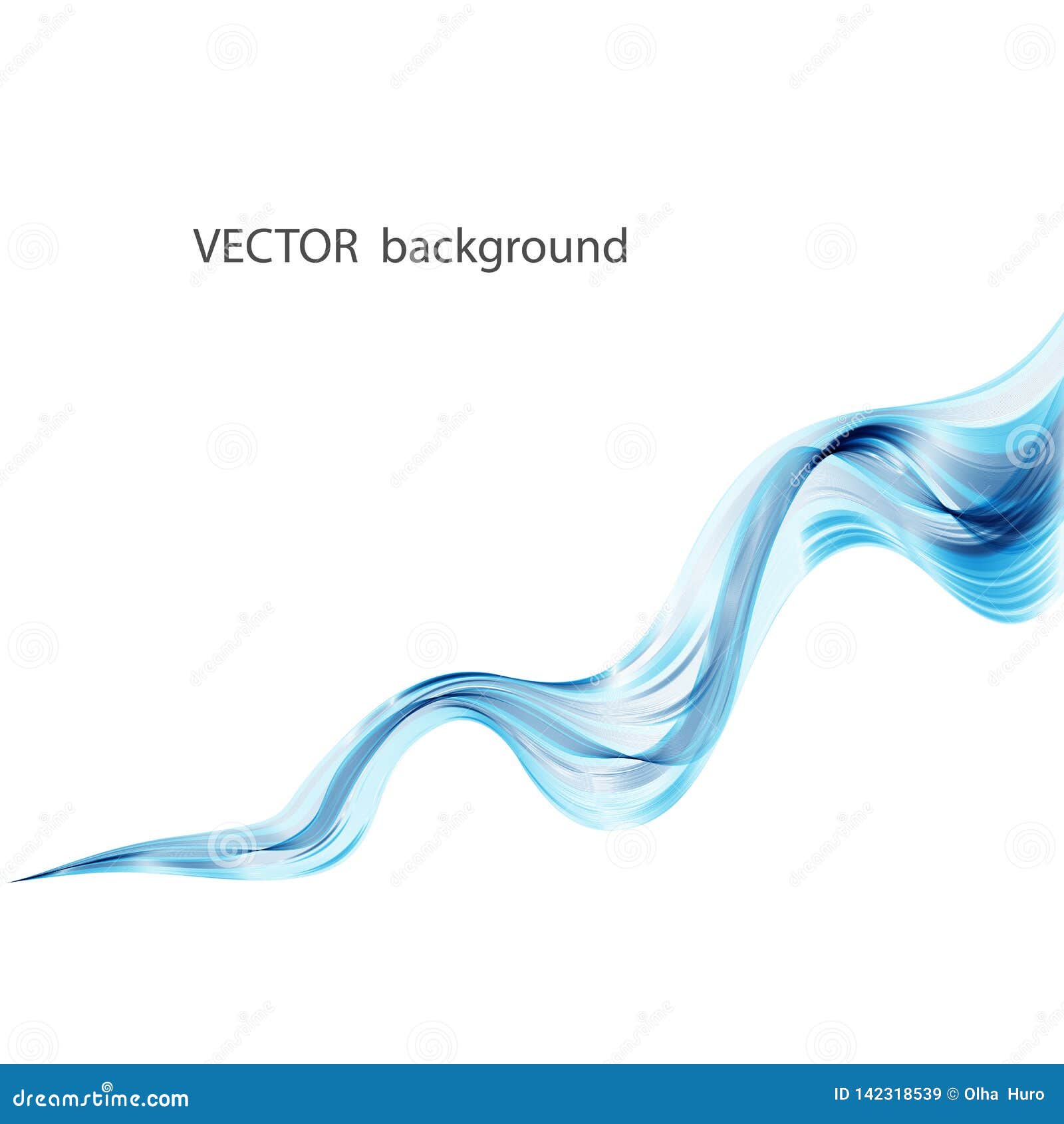 Abstract Blue Wave Vector Background for Brochure, Website, Flyer ...