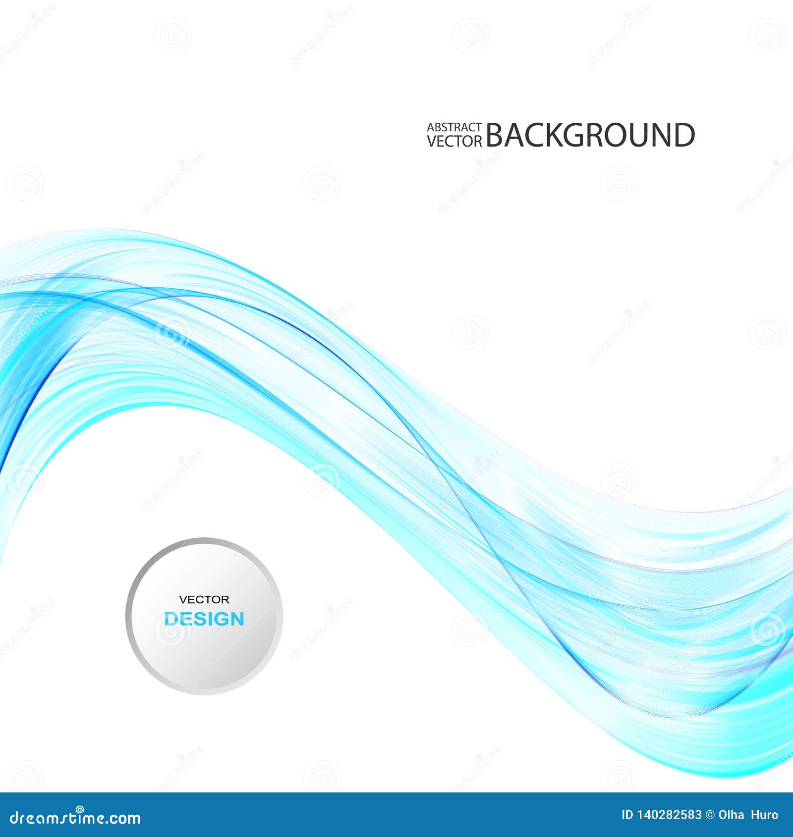 Abstract Blue Wave Vector Background for Brochure, Website, Flyer ...