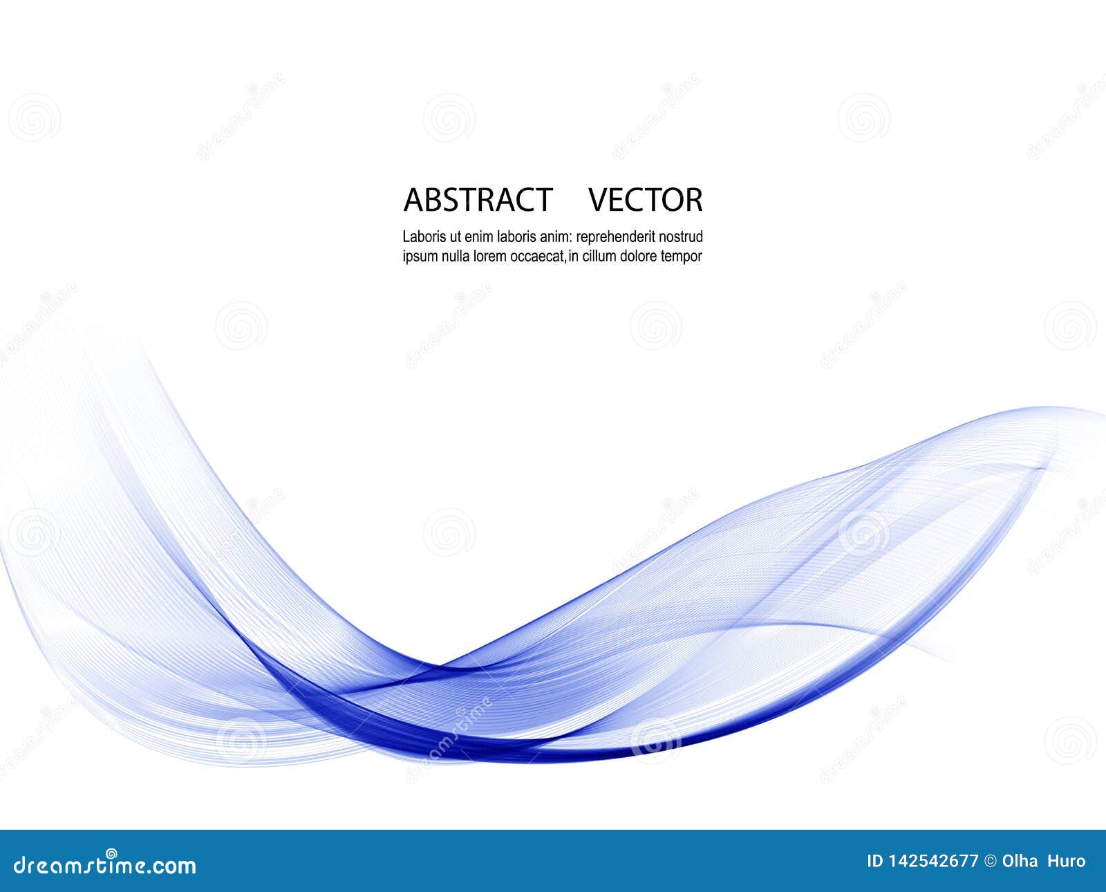 Abstract Blue Wave Vector Background for Brochure, Website, Flyer ...