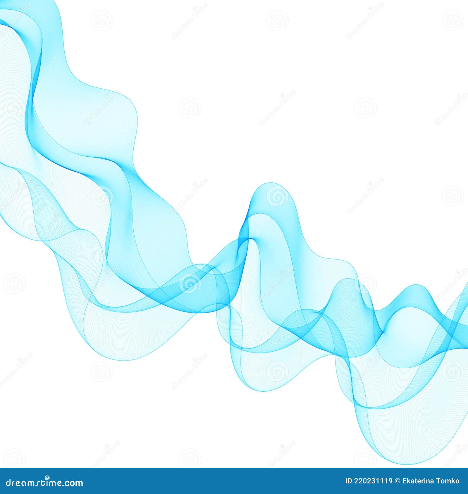 Abstract Blue Wave. Vector Design Element. Eps 10 Stock Vector ...