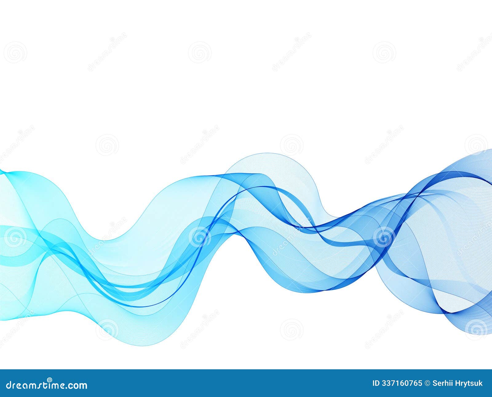 Abstract Blue Wave. Vector Design Element. Presentation Template ...