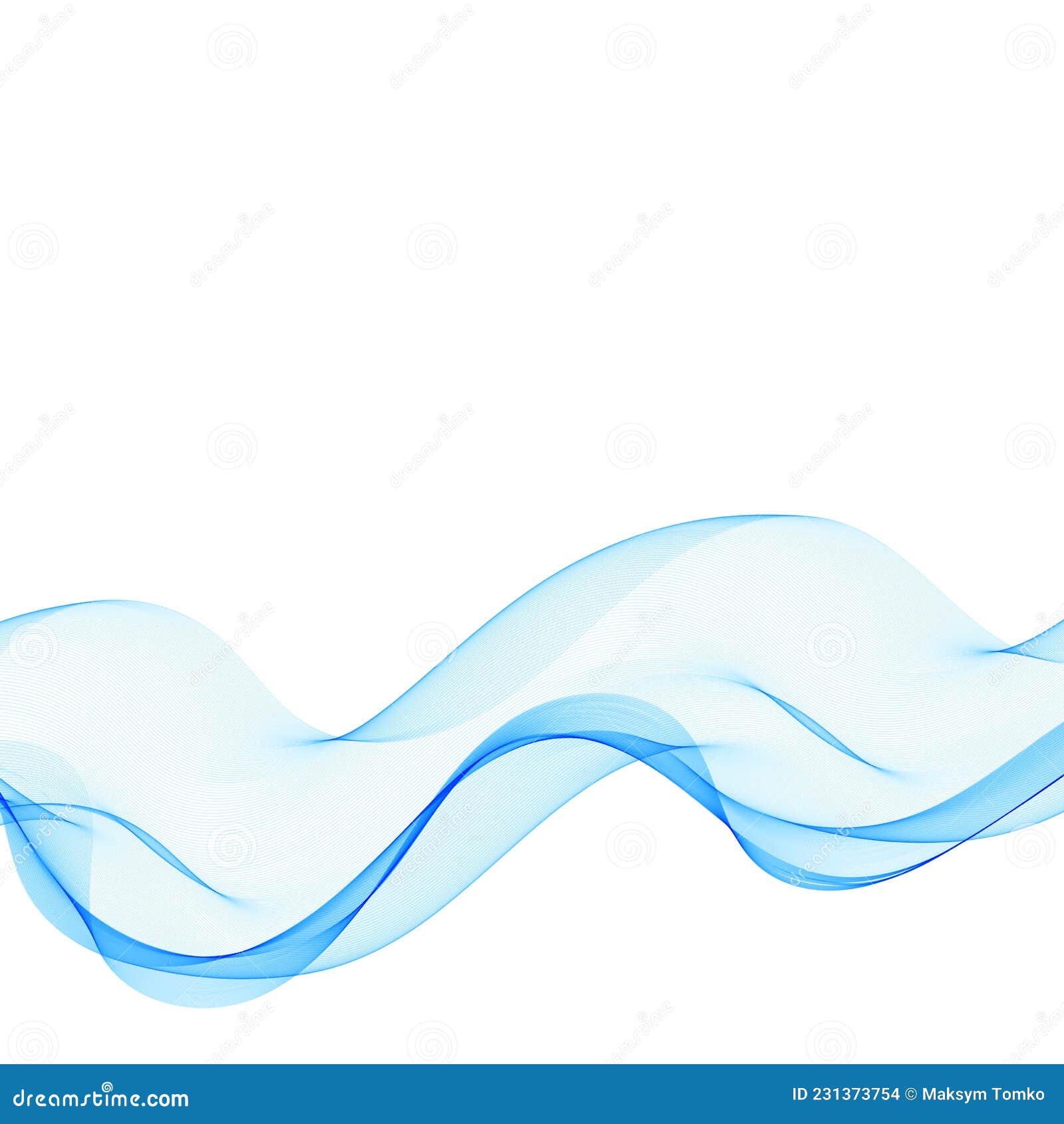 Abstract Blue Wave. Vector Graphics. Eps 10 Stock Vector - Illustration ...