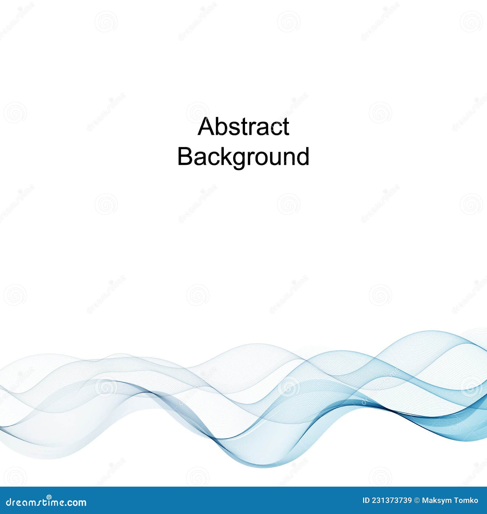 Abstract Blue Wave. Vector Graphics. Presentation Template. Eps 10 ...