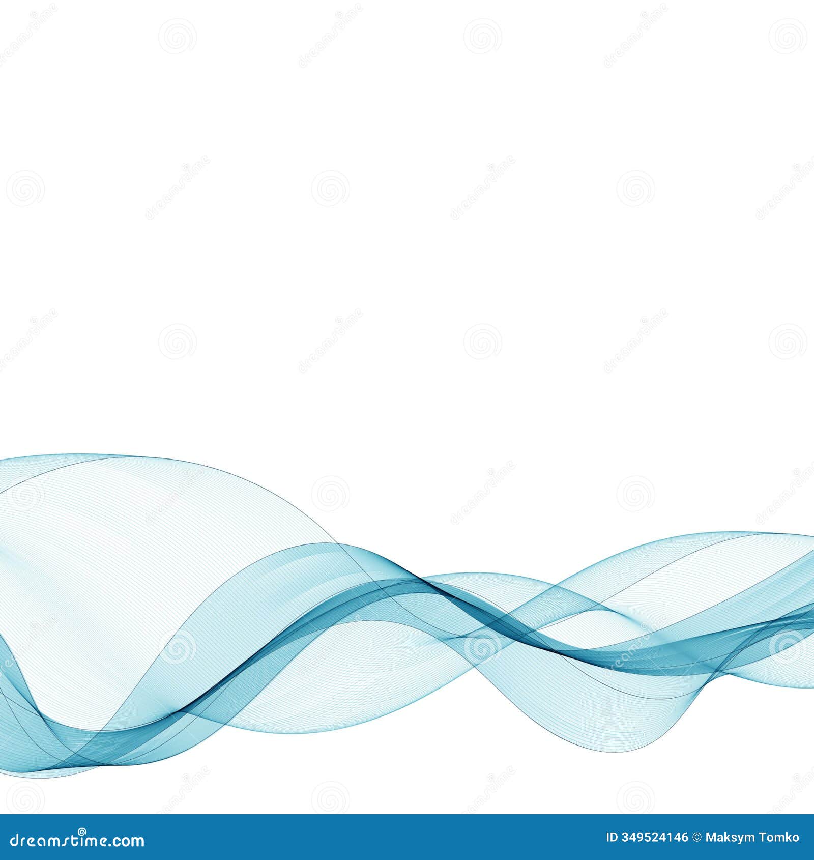 Abstract Blue Wave. Vector Graphics. Presentation Template. Eps10 Stock ...