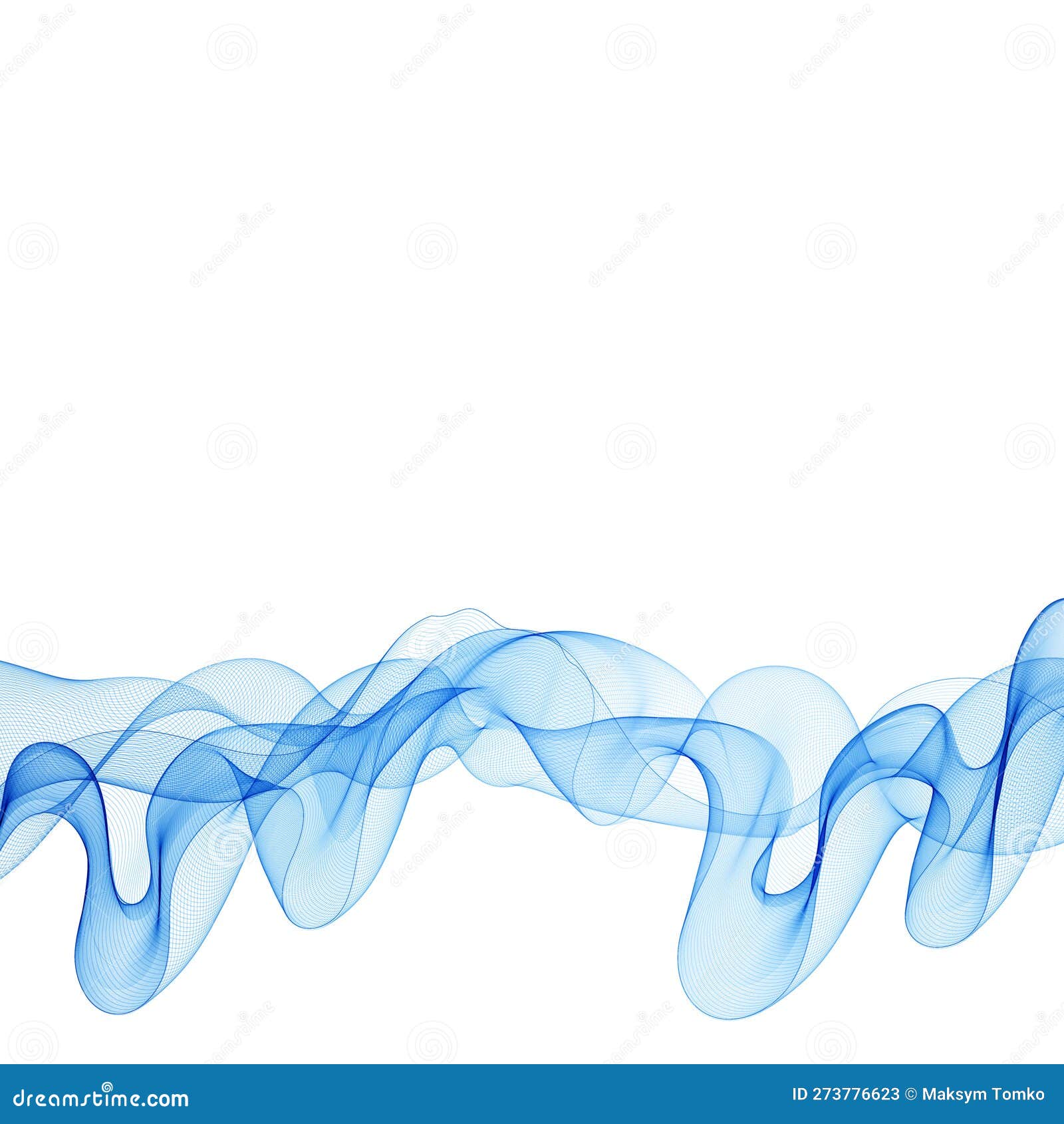 Abstract Blue Wave. Vector Template. Decor Element. Eps 10 Stock ...