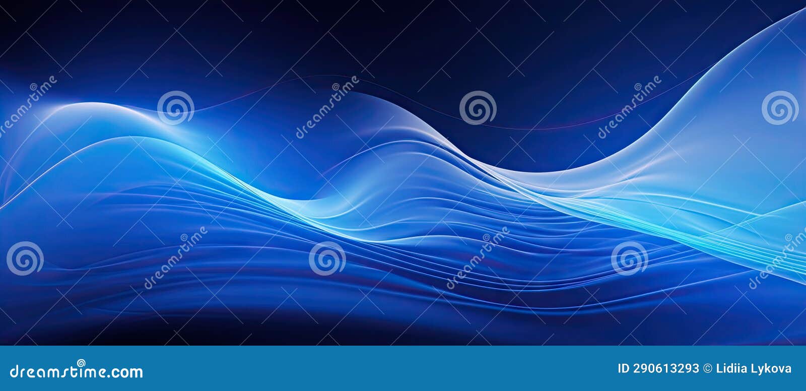 Abstract Blue Wave Wallpaper. Created with Generative AI Tools Stock ...