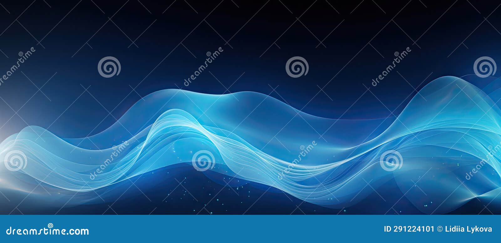 Abstract Blue Wave Wallpaper. Created with Generative AI Tools Stock ...